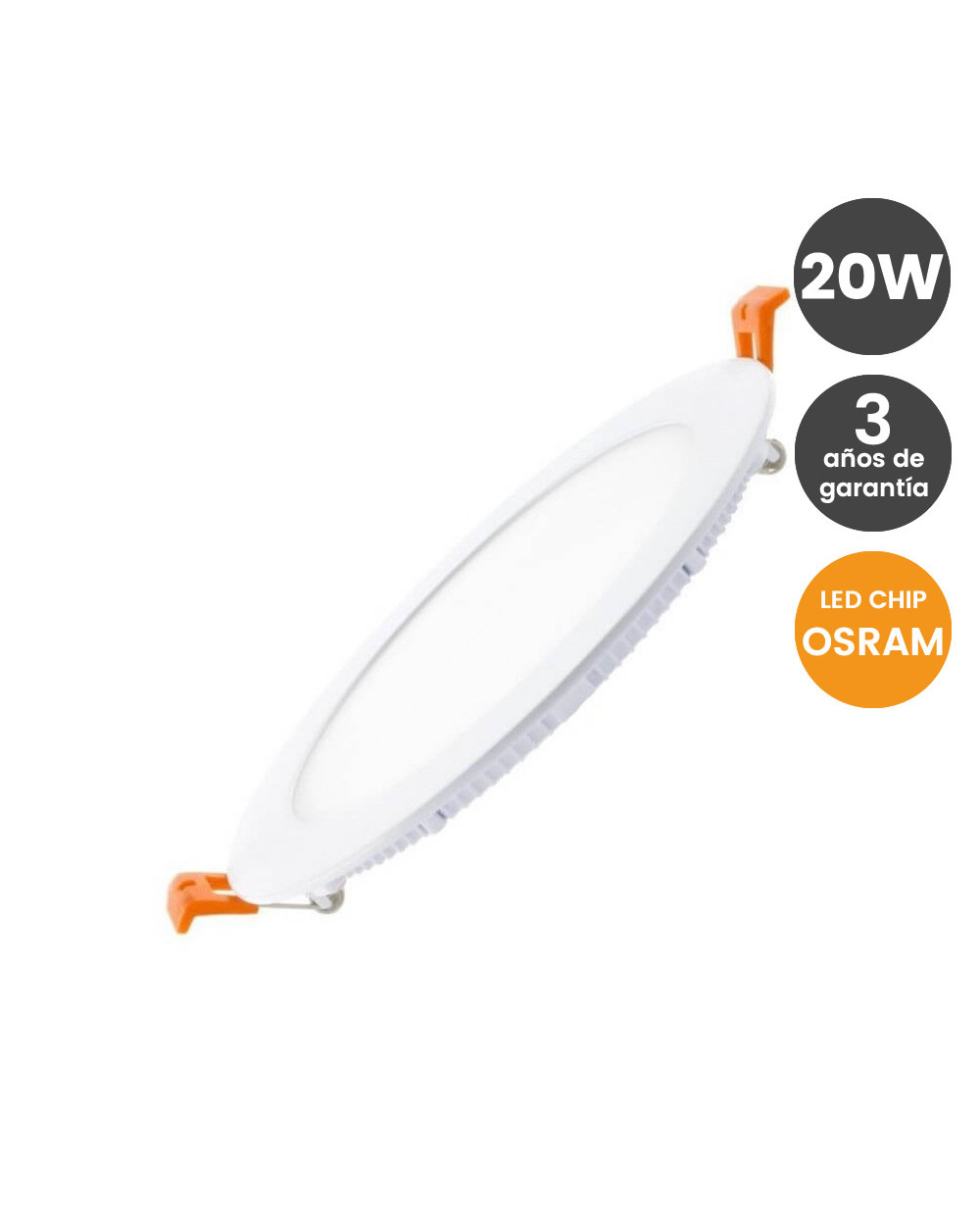 Placa Downlight LED Circular 20W - OSRAM CHIP - 3 Años de garantía Placa Downlight LED Circular 20W - OSRAM CHIP - 3 Años de garantía