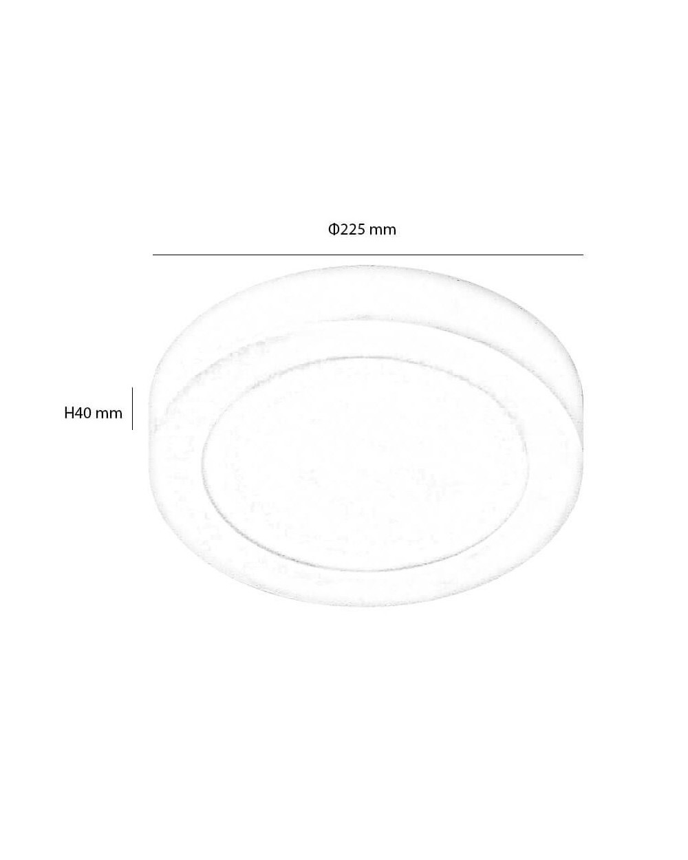 Plafón LED circular superficie 20W - OSRAM CHIP DURIS E 2835