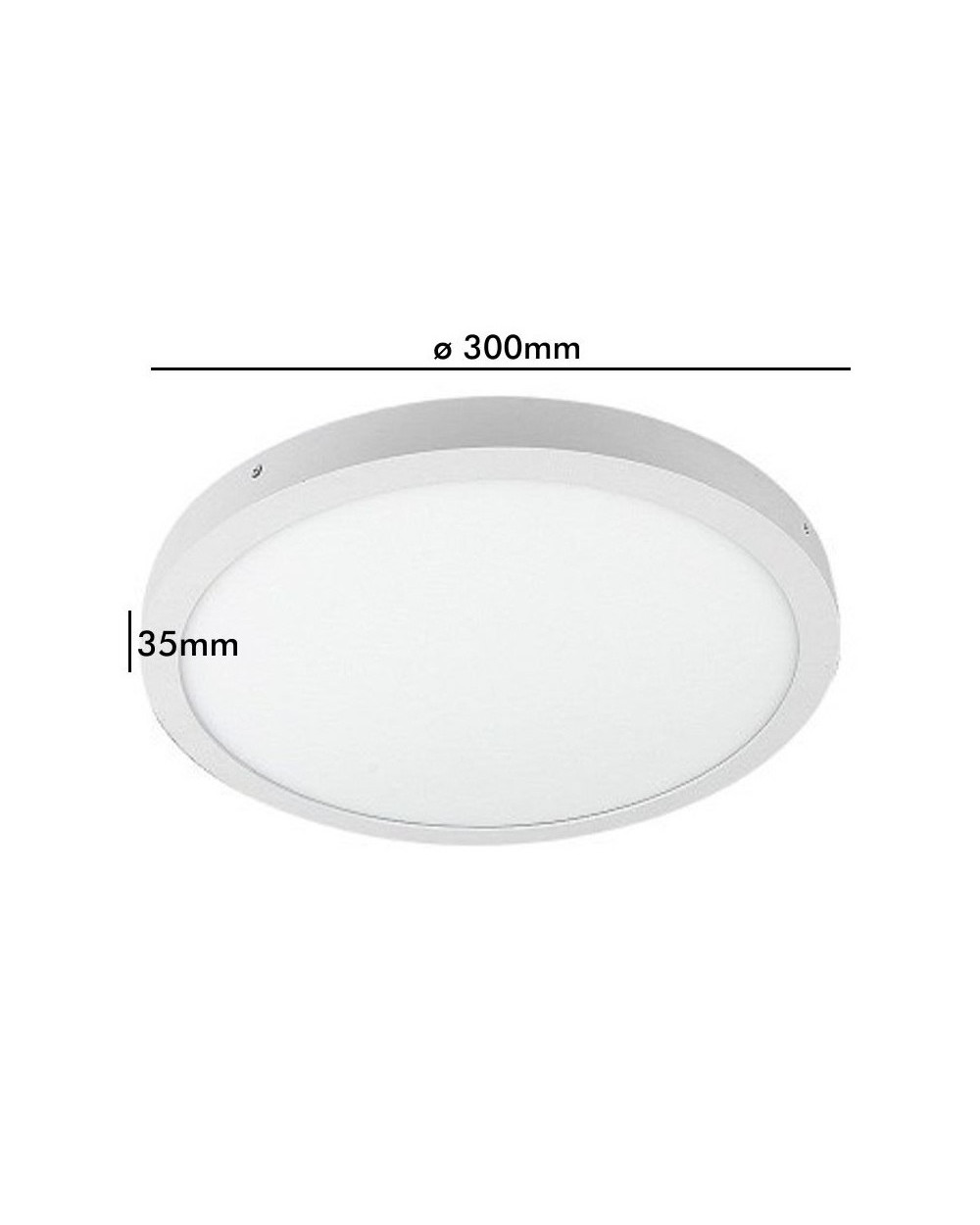 Plafón LED circular superficie 30W - OSRAM CHIP DURIS E 2835