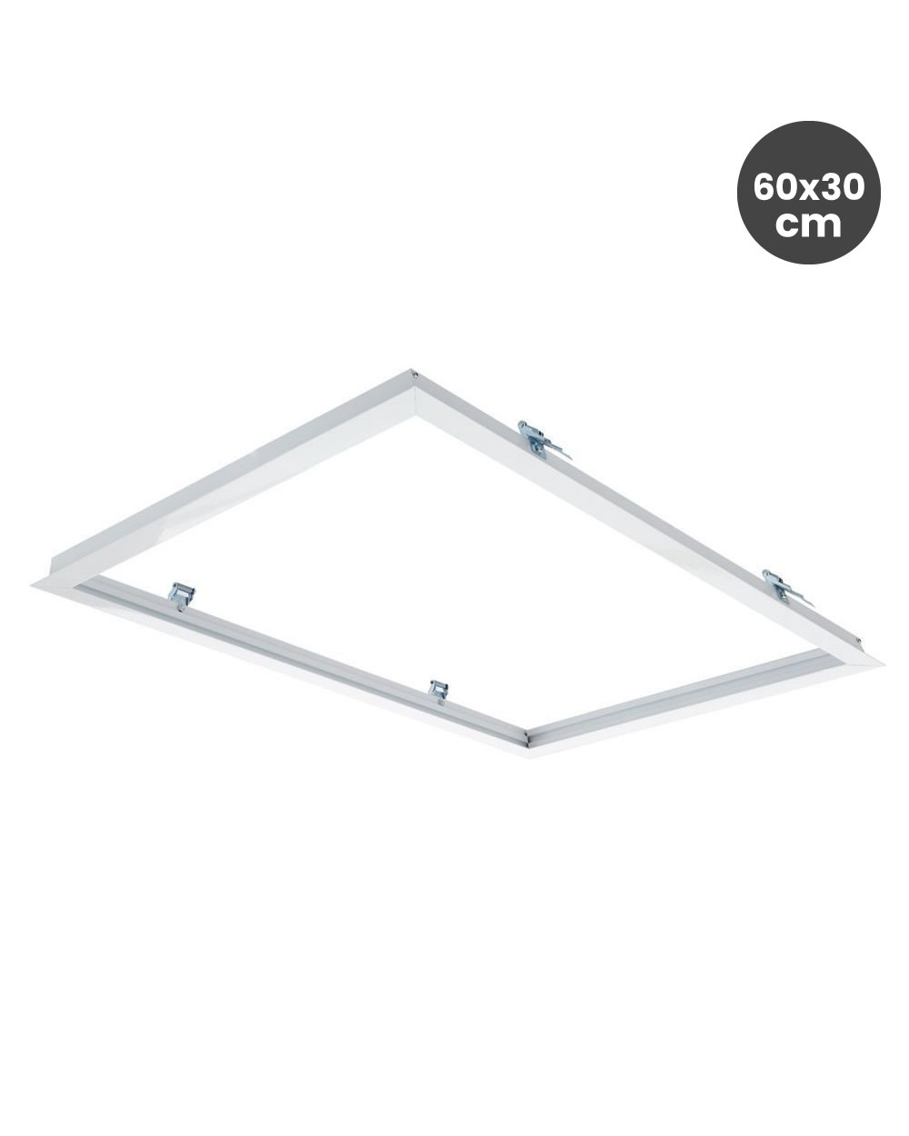 Marco para empotrar Panel LED de 60x30 cm color Blanco- 3 AÑOS DE GARANTIA