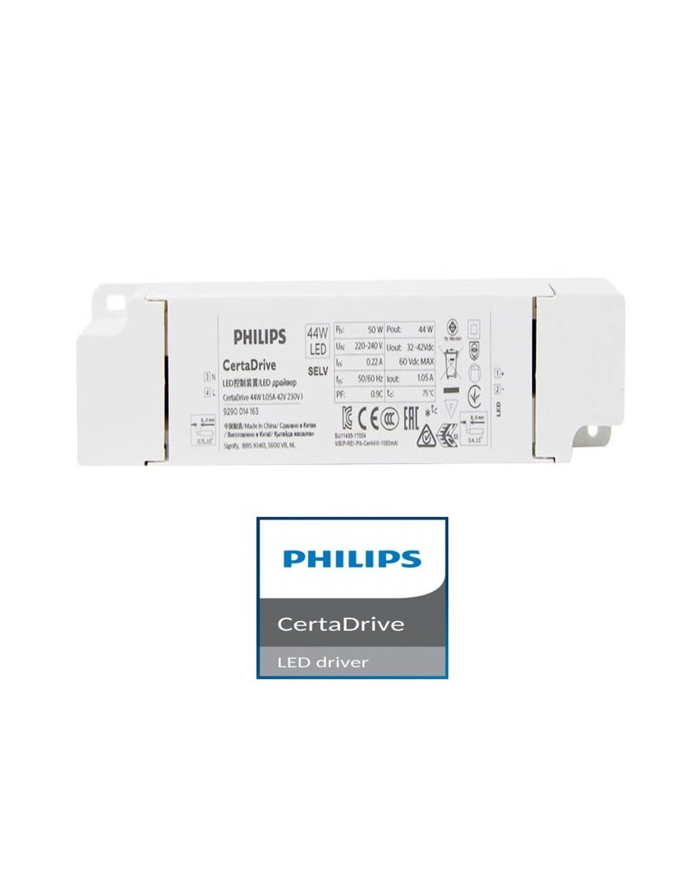 Pack de 10 Panel LED 120X30 cm 44W UGR17 CRI92 Certa Driver Philips - 5 Años de garantía
