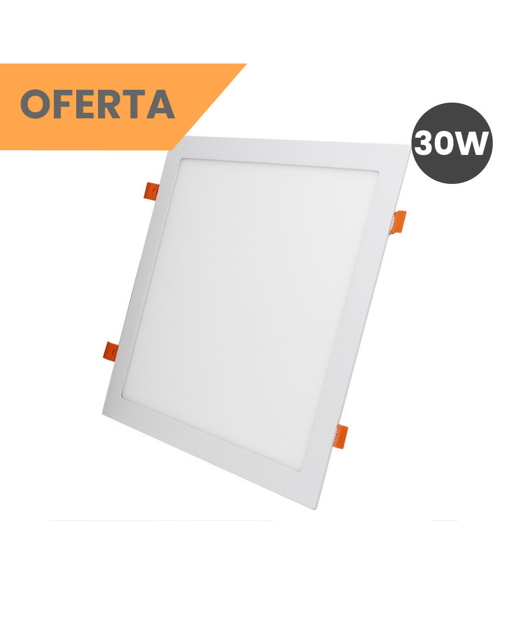 Placa LED Slim Cuadrada 30W 120º