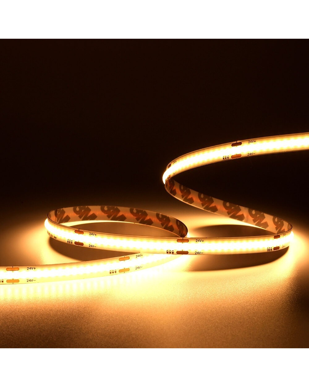 Tira LED COB 220V 14W/M- 448 LED/m FLIP CHIP CRI90 IP67 Rollo 20 metros ...