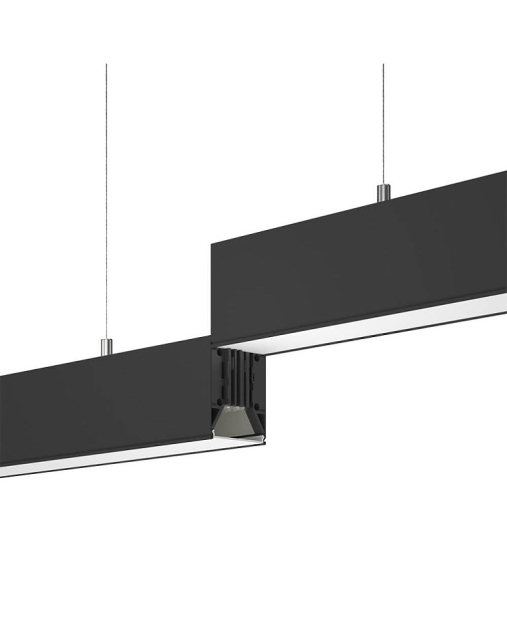 Lámpara lineal Colgante o Superficie LED 50W Interconexión lineal Color ...